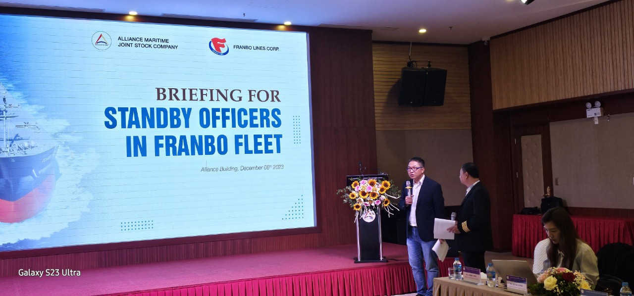 ĐẠI DIỆN CHỦ TÀU FRANBO LINES SANG THĂM VÀ LÀM VIỆC TẠI CÔNG TY CỔ PHẦN HÀNG HẢI LIÊN MINH